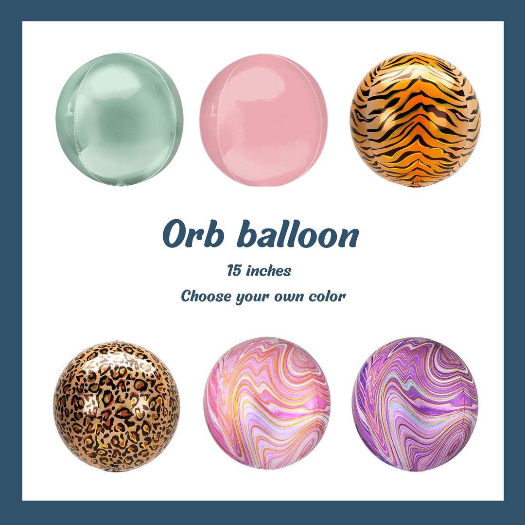 Orbz Balloon 15 Inches Various Colors and Prints - Etsy