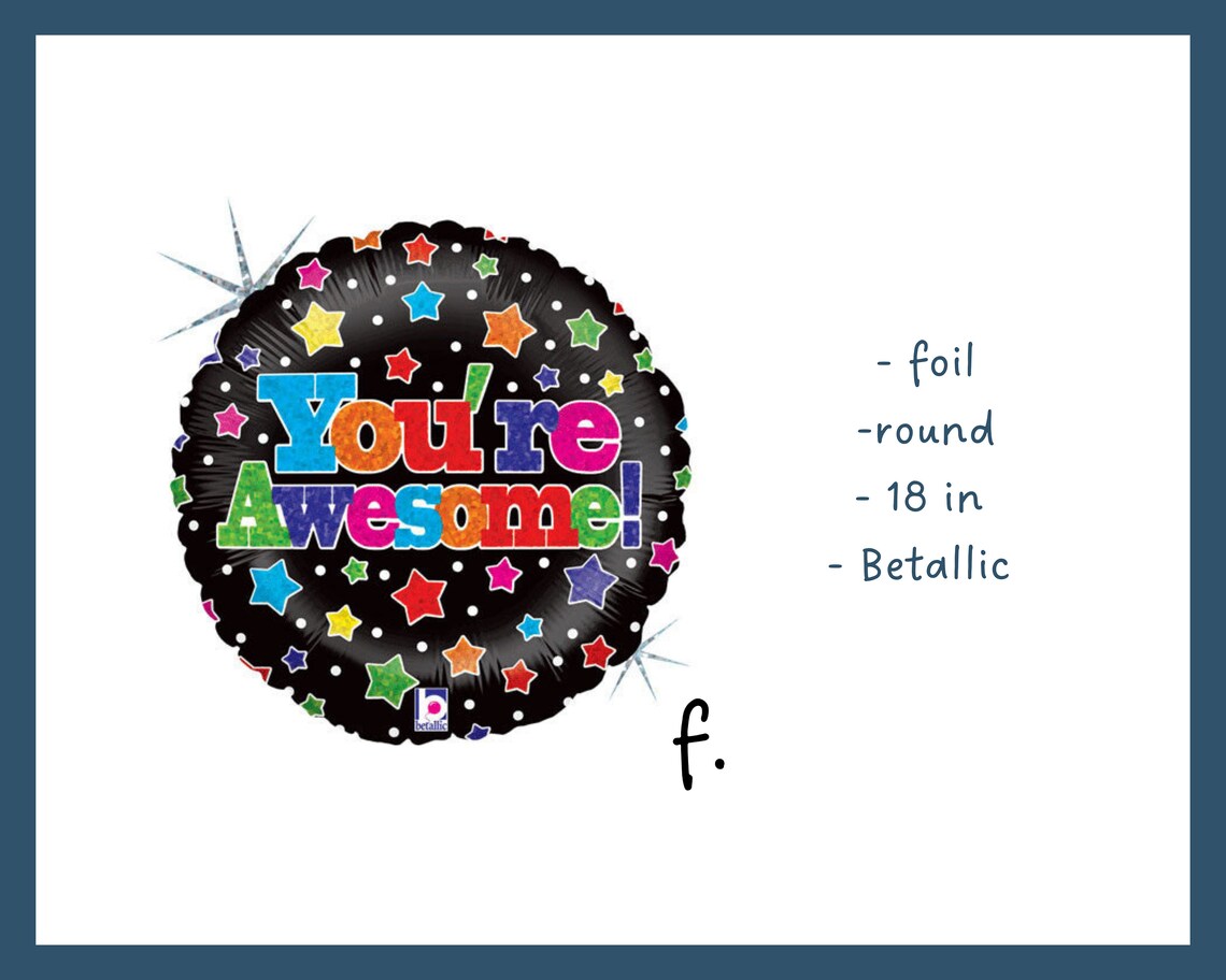 Appreciation Balloon 6 Styles Available Pick Your Own - Etsy