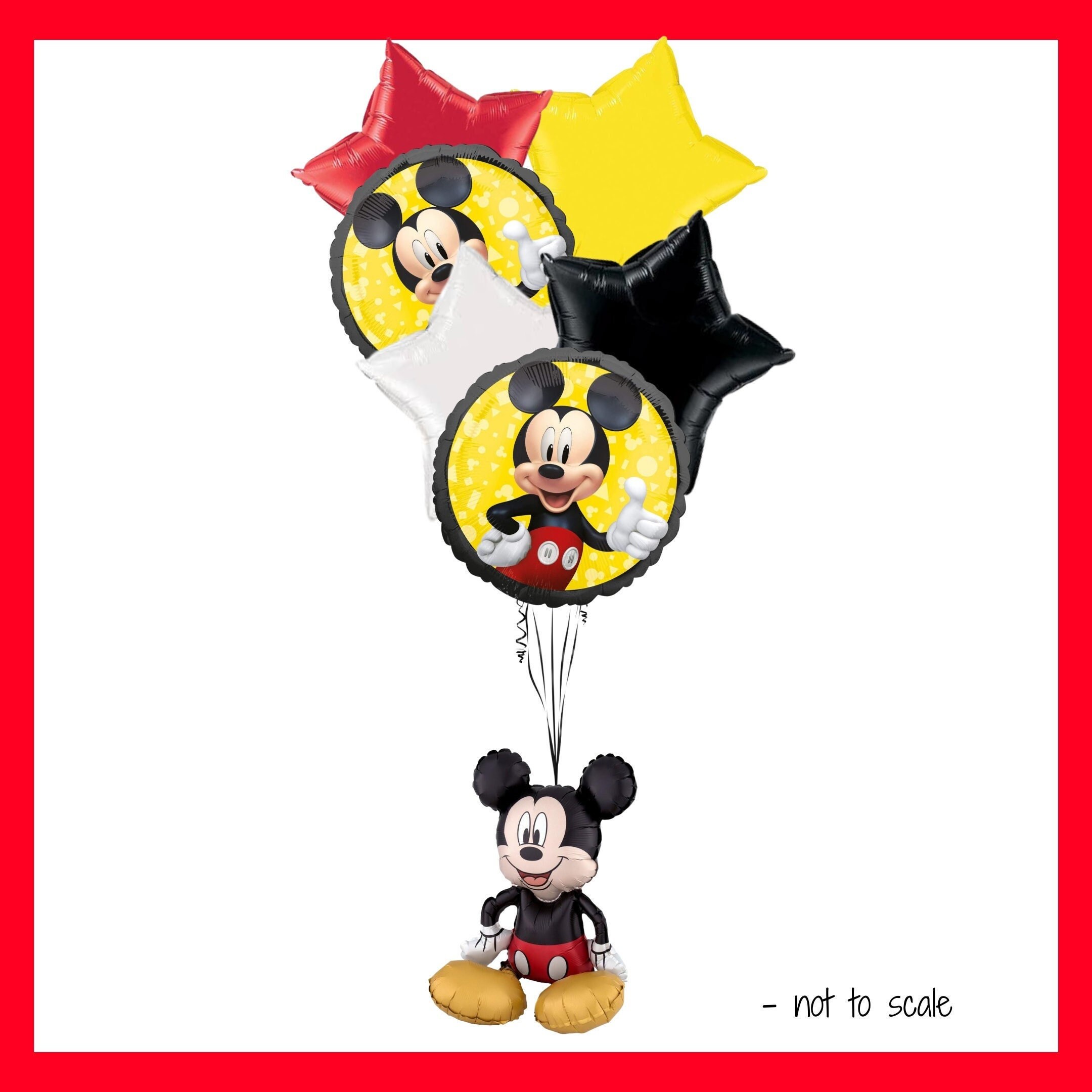 Mickey Mouse Balloons set of 7 Balloon Bouquet - Etsy
