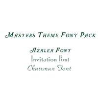 Masters Golf Tournament Azalea Font Type - Etsy Canada