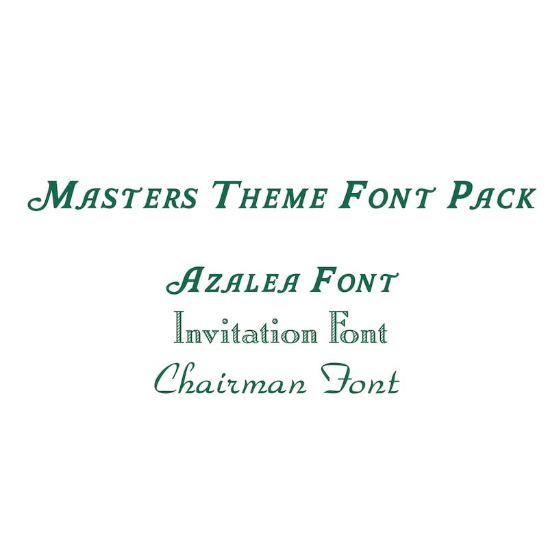 Masters Menu Cards - Etsy