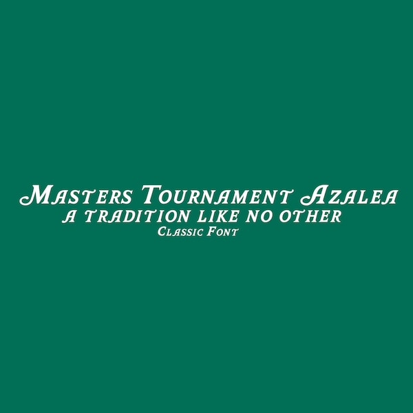 Masters Golf File - Etsy