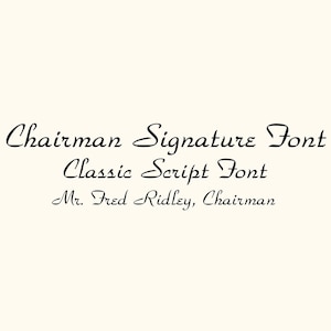 Classic Signature Script Font - Etsy