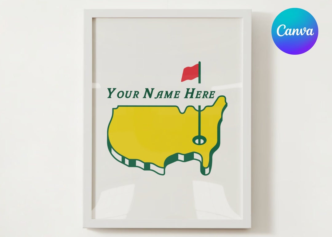 Personalized Masters Themed Poster - Etsy