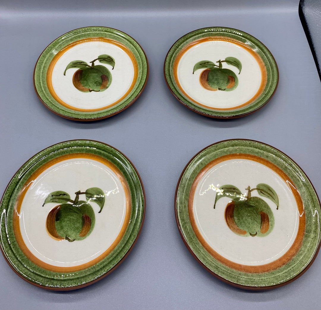 Mid Century Stangl Pottery ORCHARD SONG Set of 4 Coasters Great ...