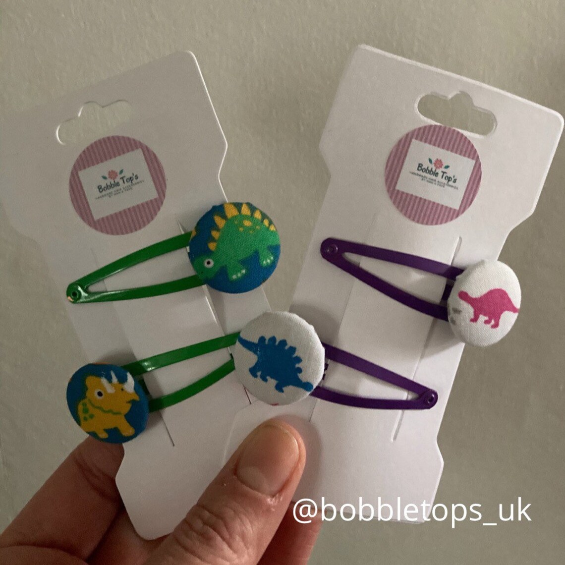 Dinosaur Hair Bobbles, Hair Clips, Hair Slide, Ponytail, Hair Elastics ...