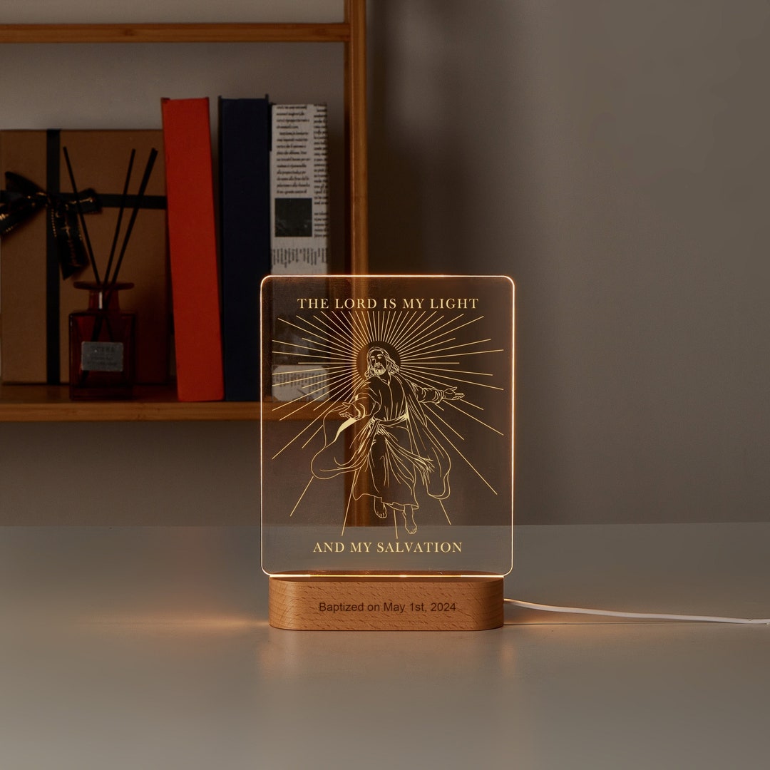 Walk in Jesus's Light-personalized LED Light-first Communion-custom ...
