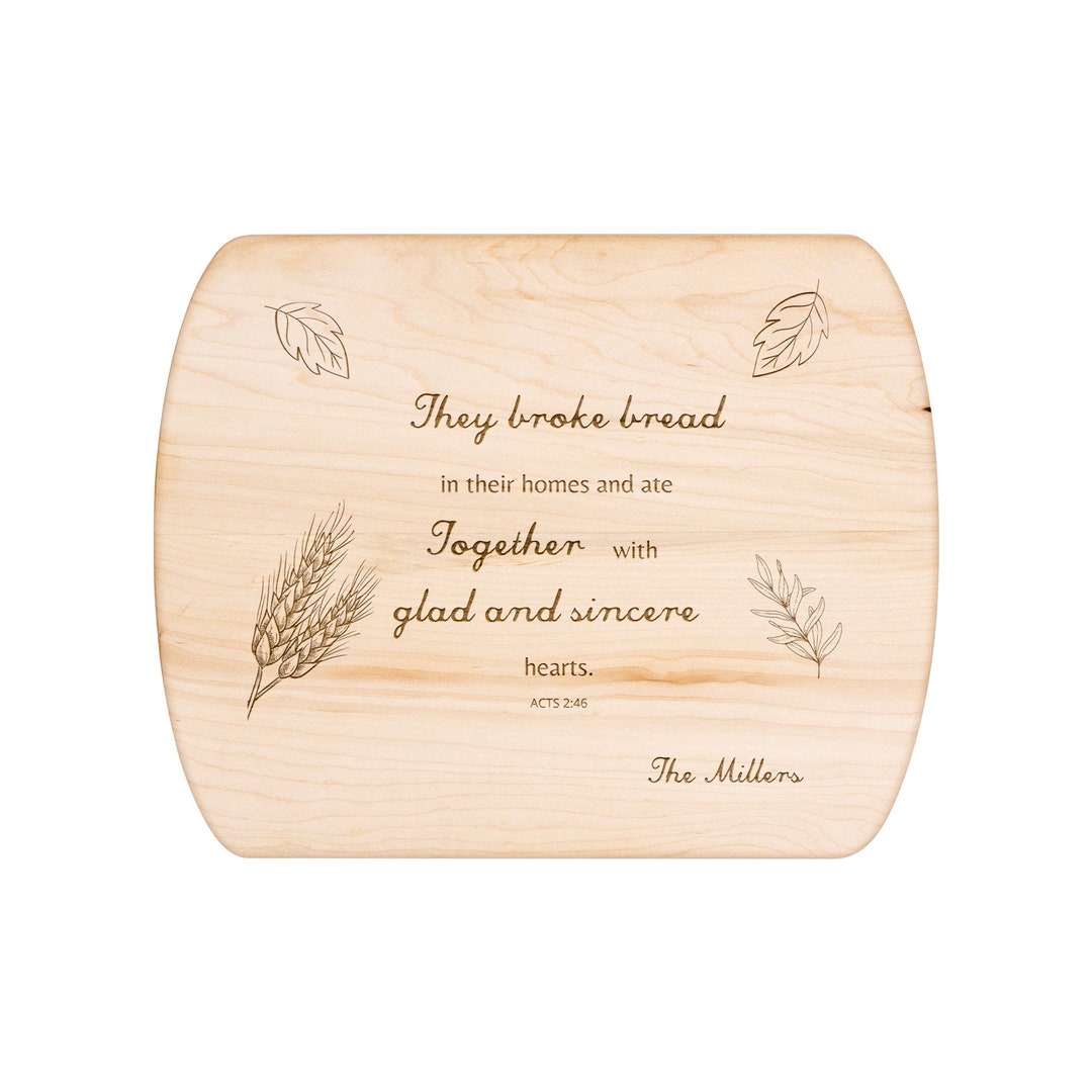 Personalized Cutting Bread Custom Family Name Religious Christian ...
