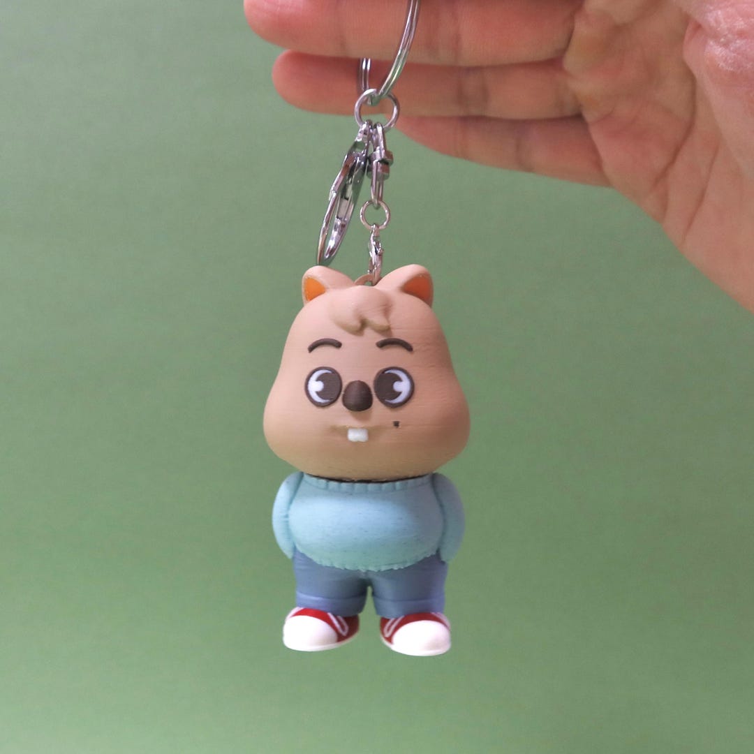 Han Quokka Just a Chill Guy 3D Printed Keychain | SKZOO 3D Printed ...