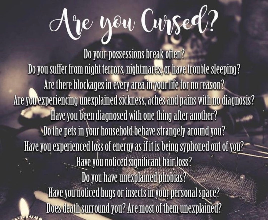 No More Bad Luck/reverse a Curse/stop Bad Luck/negative Energy - Etsy