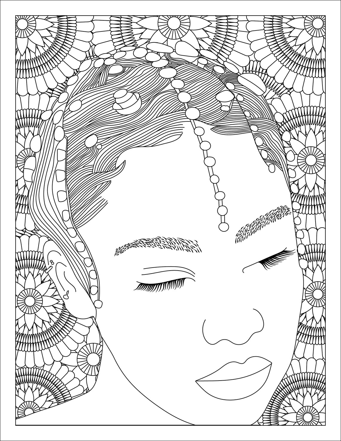 Women in Luxury & Self Care | Set of 10 Coloring Pages | Instant ...