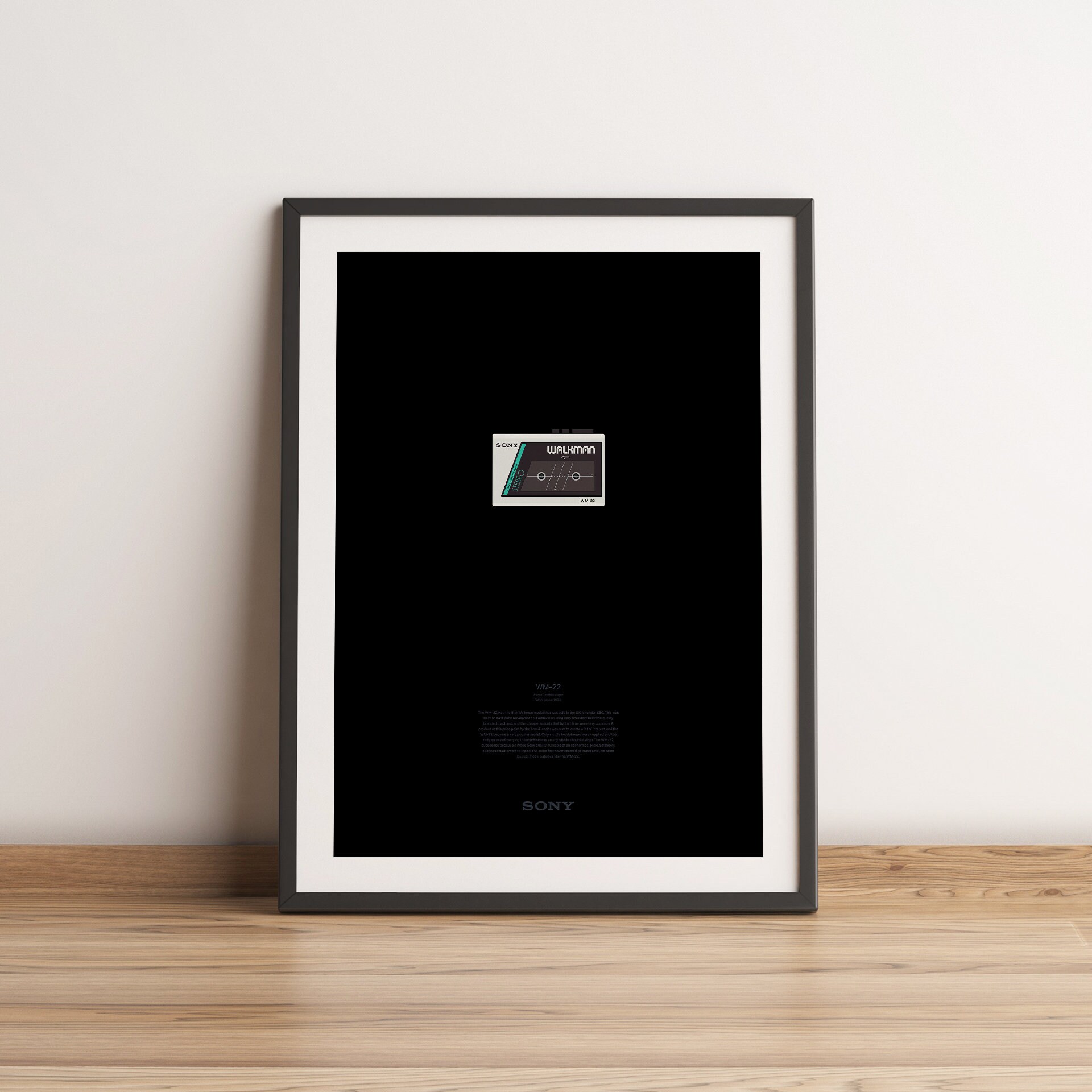 Art Poster Sony WM-22 (1984) - Vintage Artwork Poster Print - Etsy UK