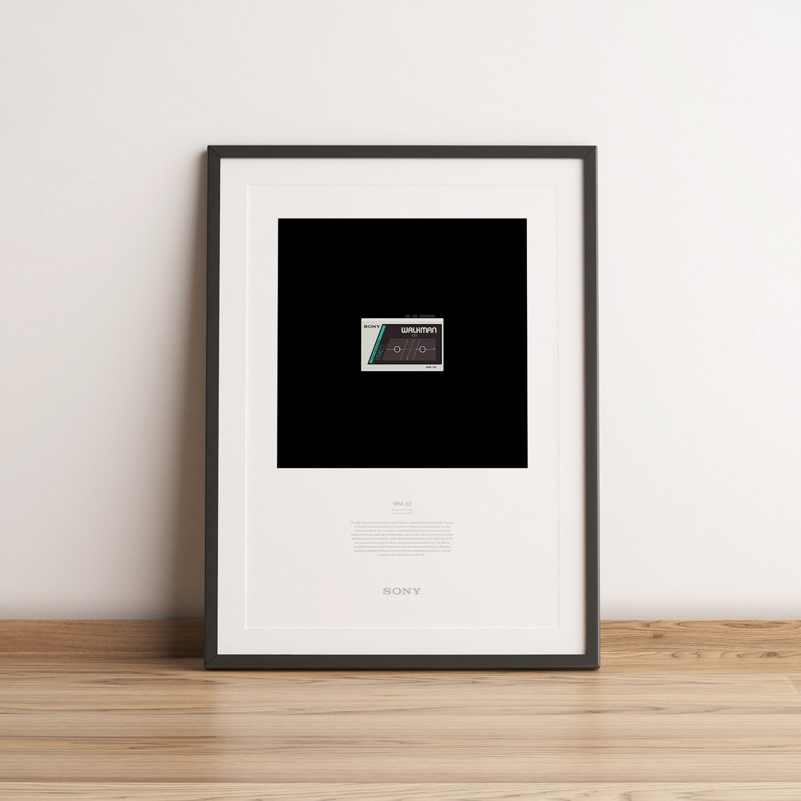 Art Poster Sony WM-22 (1984) - Vintage Artwork Poster Print - Etsy UK
