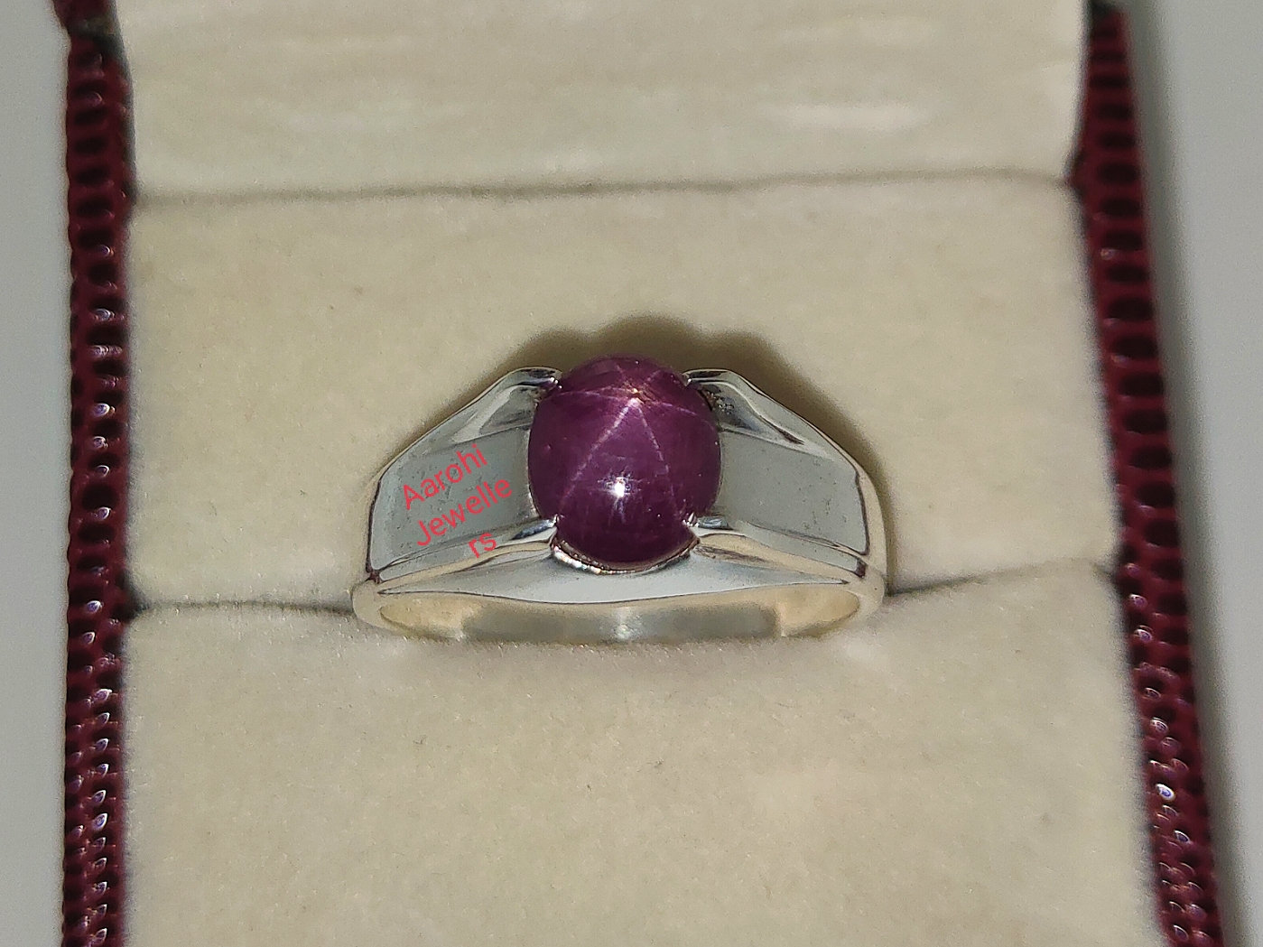 Natural Star Ruby Ring Men's Ring Handmade Ring925 - Etsy