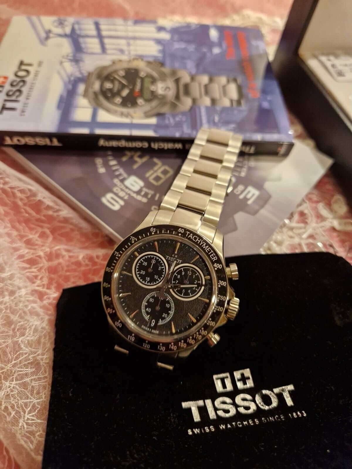 Tissot T-sport V8 Chronograph With Box and Books - Etsy