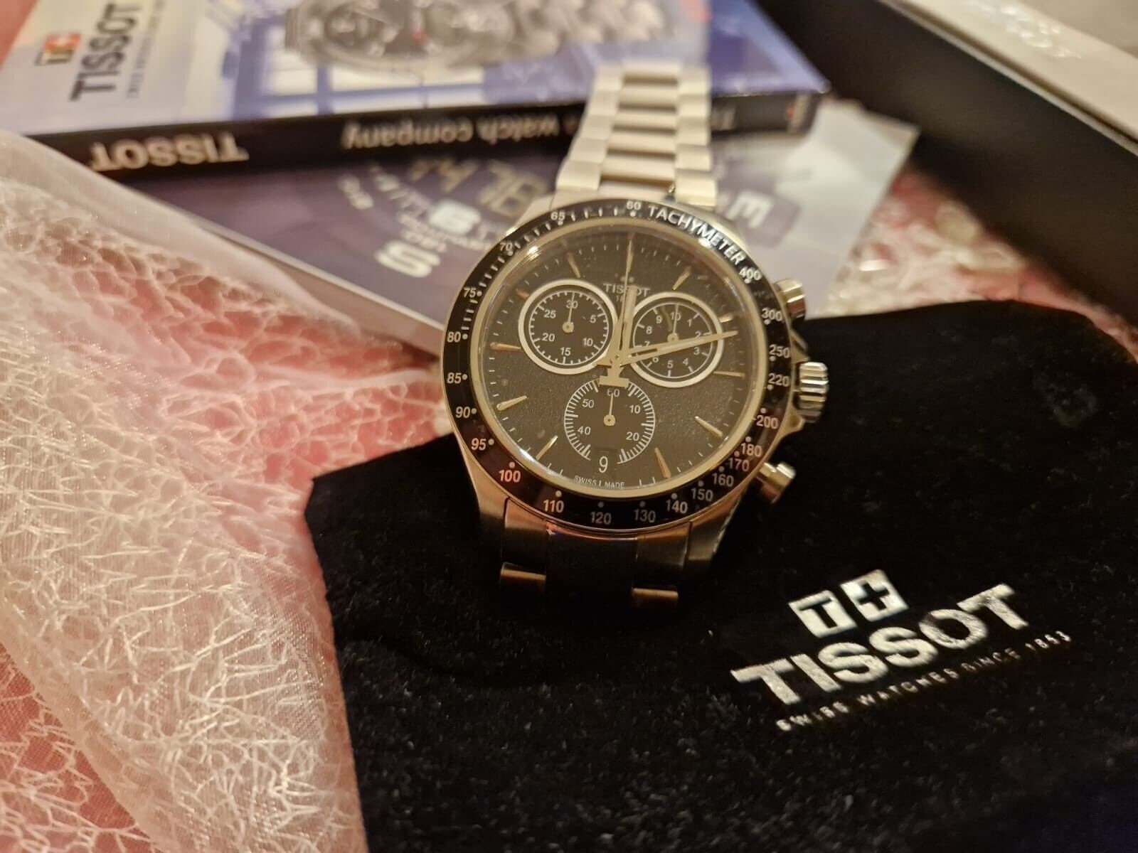 Tissot T-sport V8 Chronograph With Box and Books - Etsy