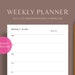 Daily Planner | A4&US Letter Printable Insert Pdf | Simple Layout ...