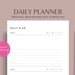 Daily Planner | Personal Wide Printable Insert| 2 Days on One Page ...
