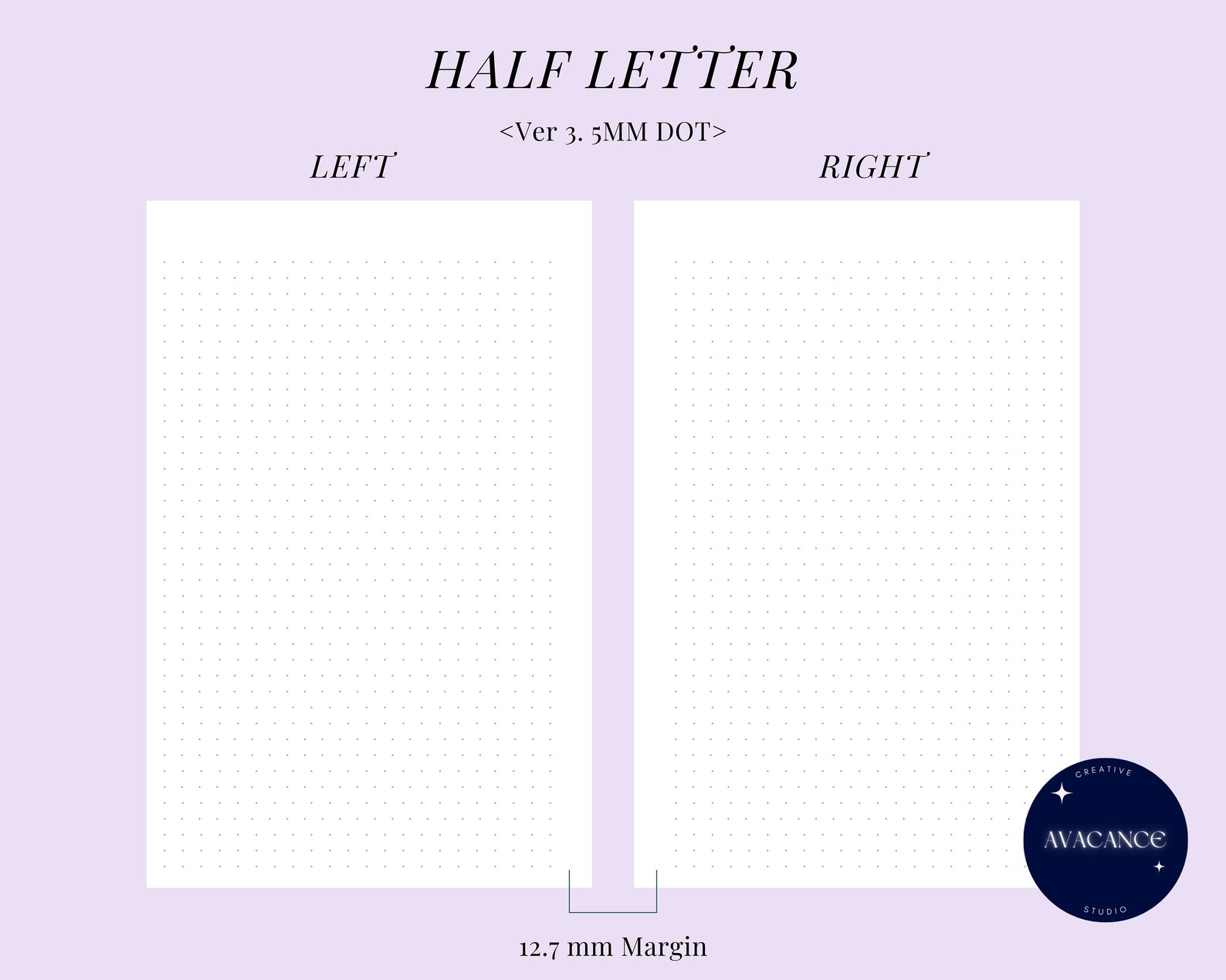 Notes Paper Set | Half Letter Printable Pages Pdf | Blank Line, Grid ...