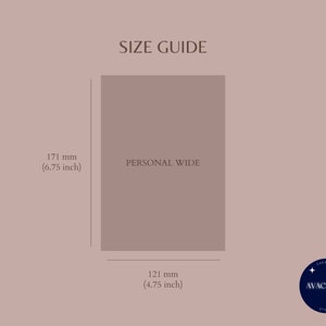 Notes Paper Set | Personal Wide Printable Insert Pdf | Simple Layout ...