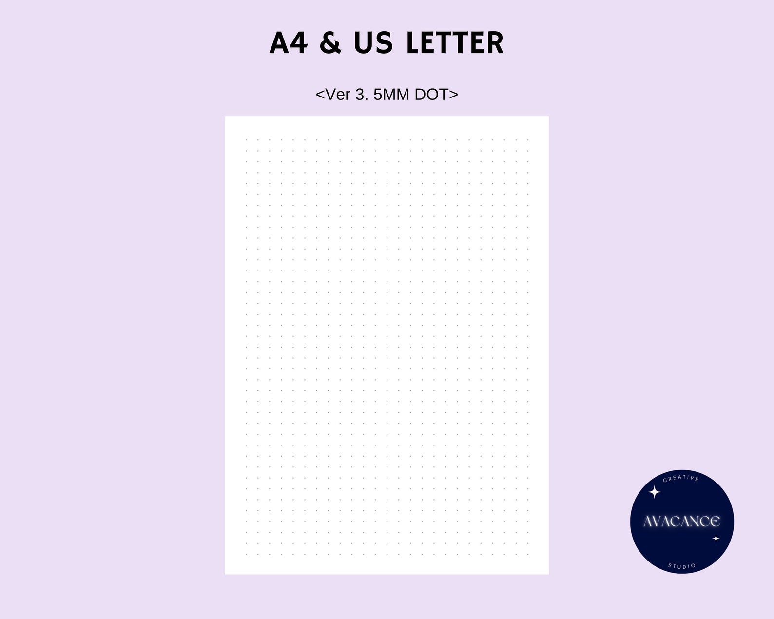 Notes Paper Set | A4&US Letter Printable Pages Pdf | Blank Line, Grid ...