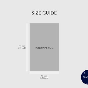 Notes Paper Set | Personal Size Printable Insert Pdf | Blank Line, Grid ...