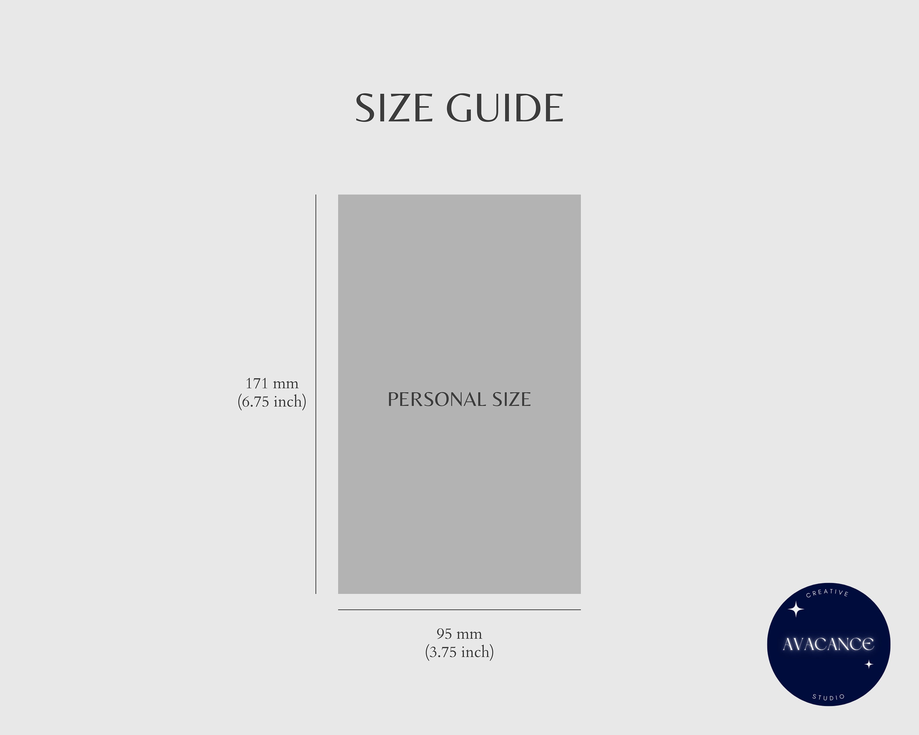 Notes Paper Set | Personal Size Printable Insert Pdf | Blank Line, Grid ...