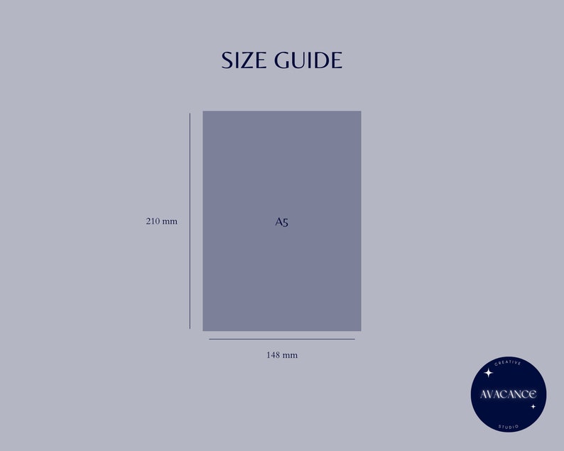 Daily Journal | Undated A5 Printable Insert | Simple Layout Planner ...