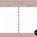 Notes Paper Set | Personal Wide Printable Insert Pdf | Simple Layout ...