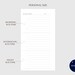 Daily Routine Planner | Personal 2 Page Undated Printable Insert ...