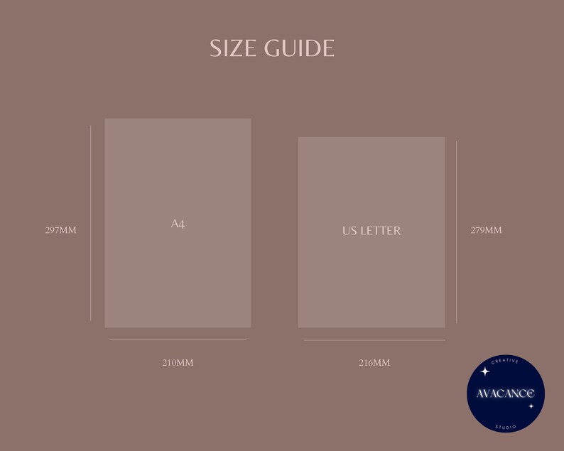 Weekly Planner A4&US Letter Printable Insert WO1P Layout Template Undated Schedule Worksheet ...