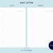 Daily Journal | Undated Half Letter Printable Insert | Simple Layout ...