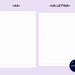 Notes Paper Set | A4&US Letter Printable Pages Pdf | Blank Line, Grid ...