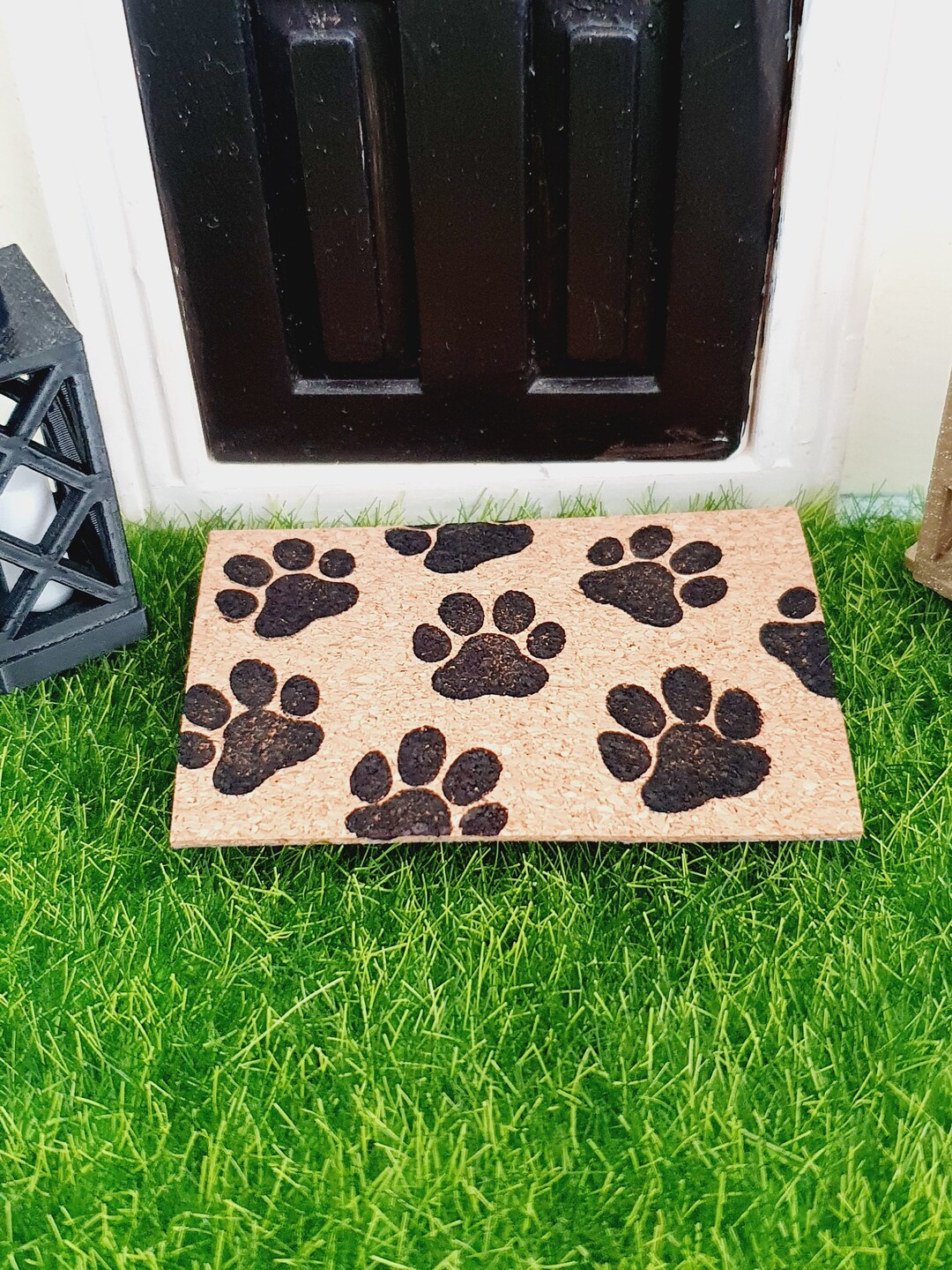 Dolls House Cork Door Mat 1:12th Scale, Miniature Mat, Choice of ...