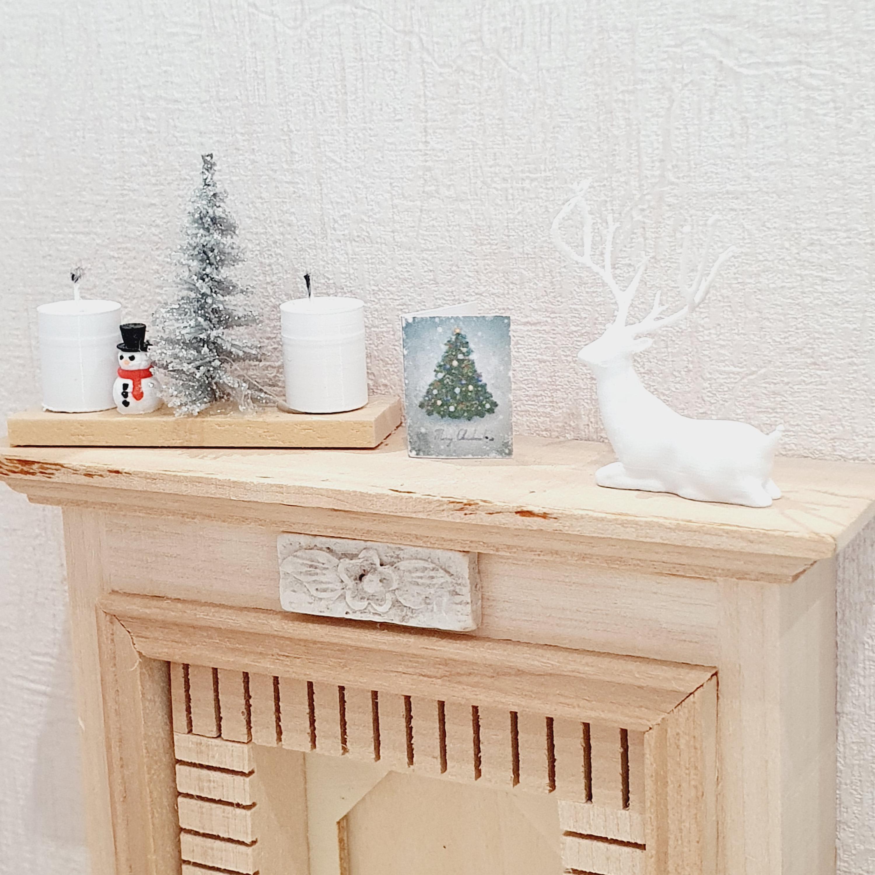 Dolls House 1x Christmas Reindeer/stag, Christmas Ornaments, 1:12th ...