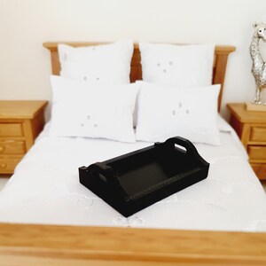 Dolls House Coloured Tray 1:12th Scale Tray, Miniature Tray, Choice of ...
