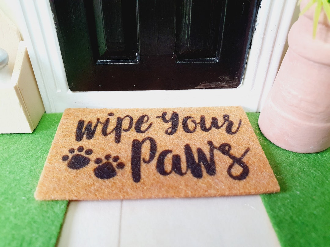 Dolls House Fabric Door Mat 1:12th Scale, Miniature Mat - Etsy
