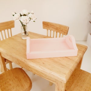 Dolls House Coloured Tray 1:12th Scale Tray, Miniature Tray, Choice of ...