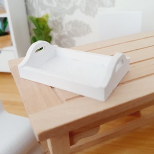 Dolls House Coloured Tray 1:12th Scale Tray, Miniature Tray, Choice of ...