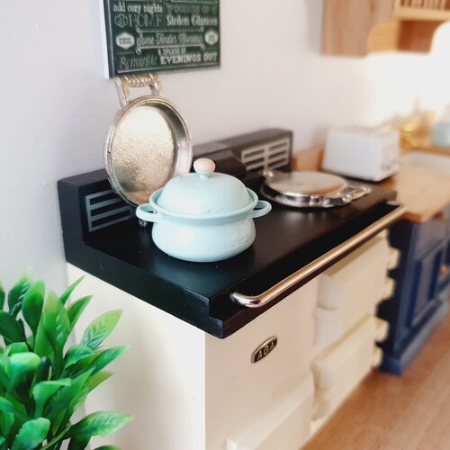 Dolls House 3 Oven Green Aga Stove Cooker Miniature Reutter - Etsy