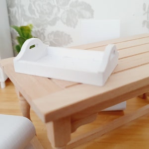 Dolls House Coloured Tray 1:12th Scale Tray, Miniature Tray, Choice of ...