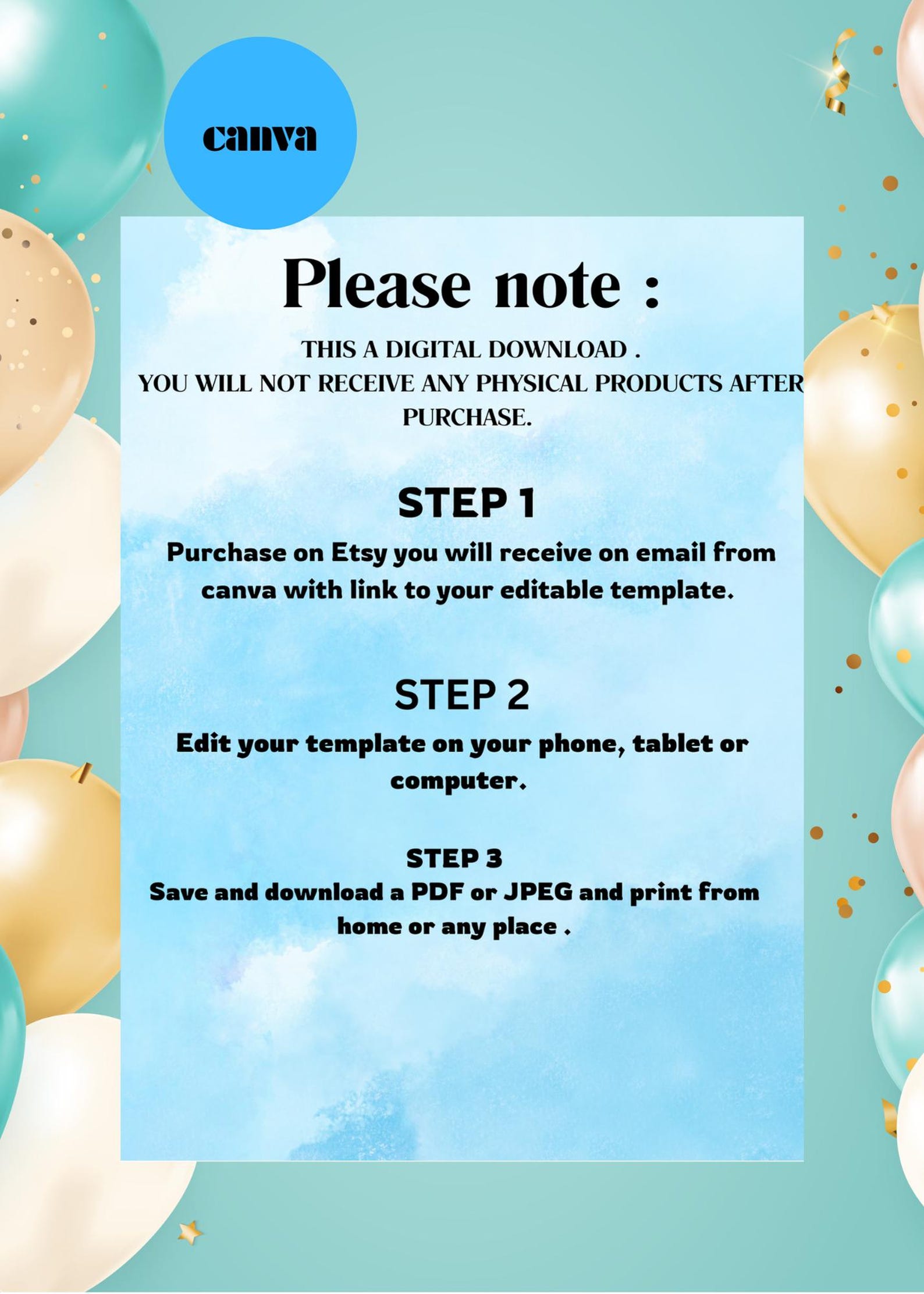 Alphabet Lore Birthday Invitation: Editable Canva Template (digital) - Etsy