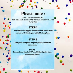 BFDI Birthday Party Invitation: Editable Canva Template (digital) - Etsy