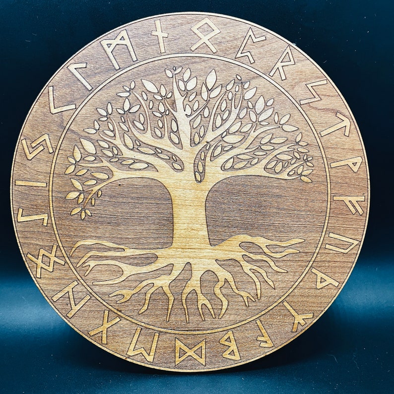 Rune Casting Board Altar Tree of Life Scrying 24 | Etsy