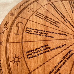 Witch rune Casting Board With Meanings Reading Scrying 13 Witches Rune ...