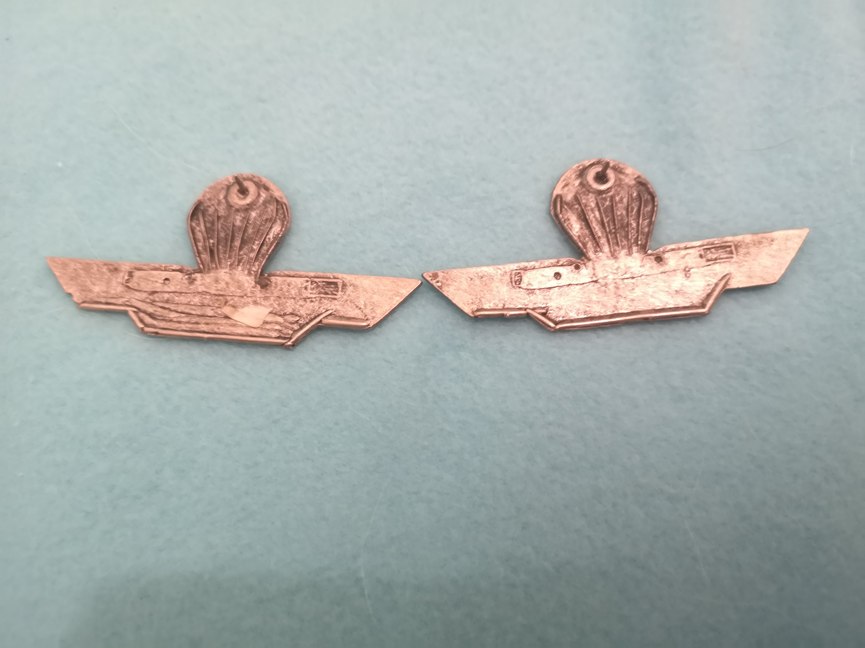 Two Parachute Pins, WWII, Italian Army Enlisted Parachute Wings ...