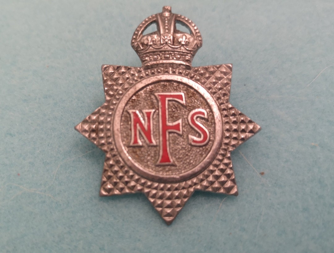 WW2 NFS Badge national Fire Service Made in - Etsy