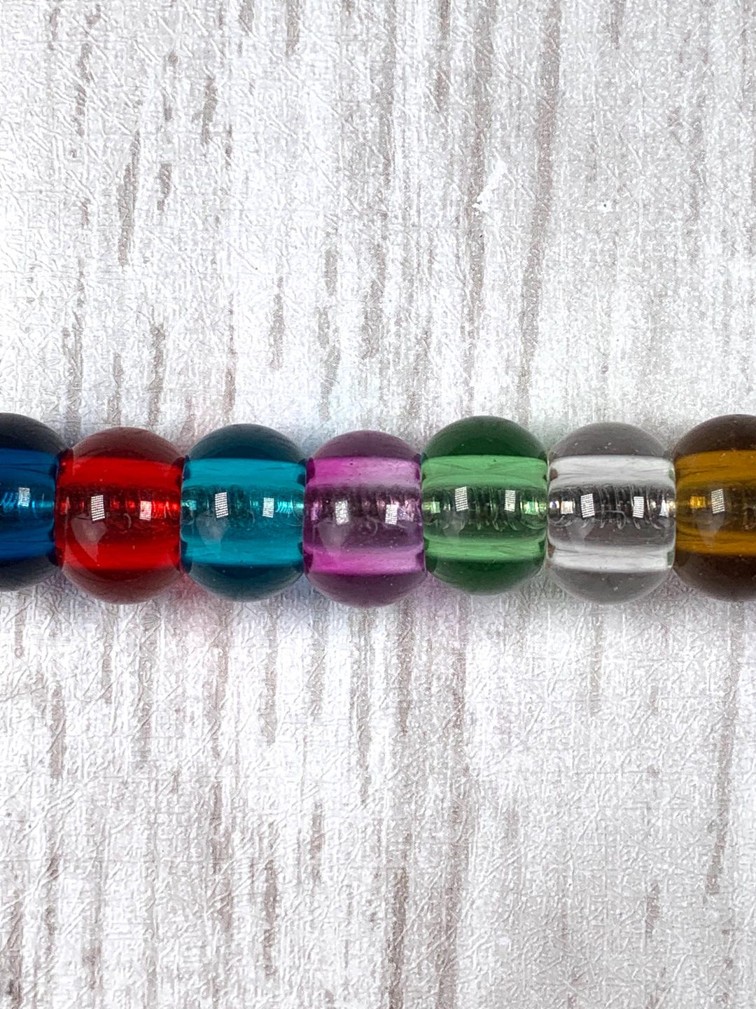 Large Hole Glass Beads, Fairy Wand Garden Stake Beads, European Glass ...