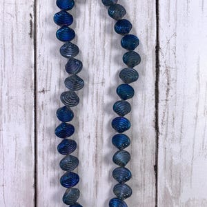 Glass Shell Beads, Ocean Themed Blue or Clear Clam Shell Beads for ...