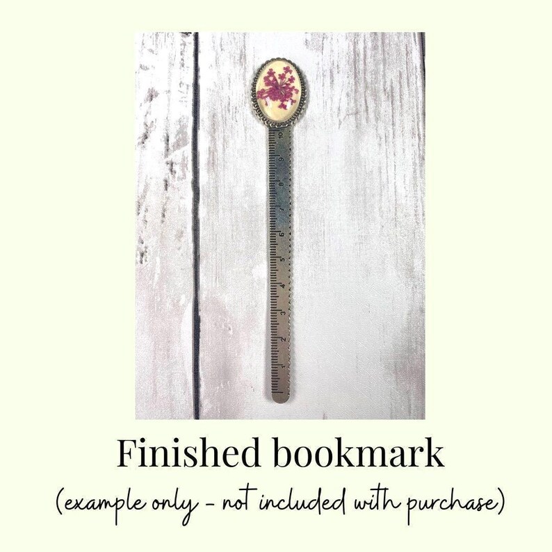 10 Floral Ruler Bookmark Blanks, ~5.25" Vintage Style Bronze Finish ...